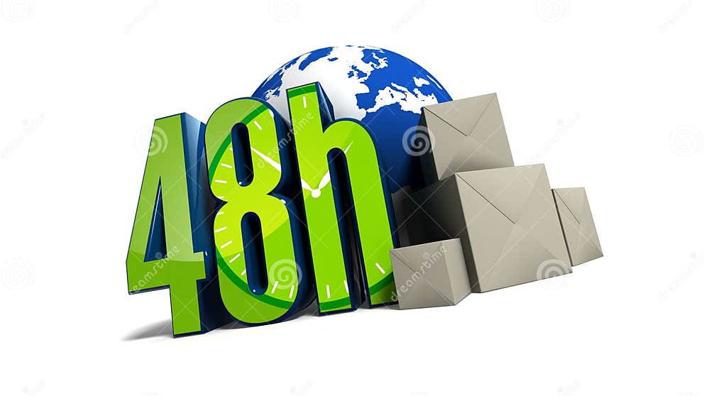 48h chrono stock illustration. Illustration of package - 12622740