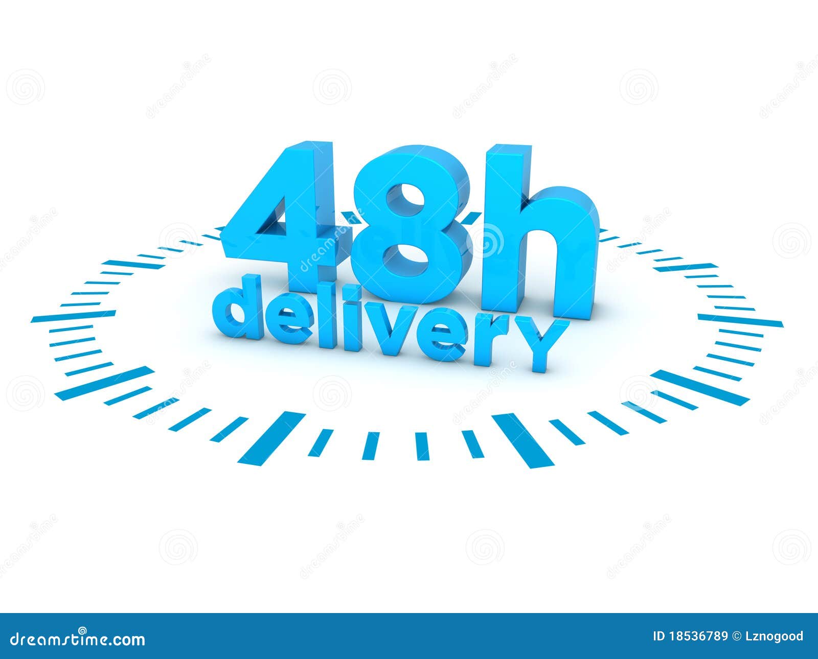 48h delivery stock illustration. Illustration of design - 18536789