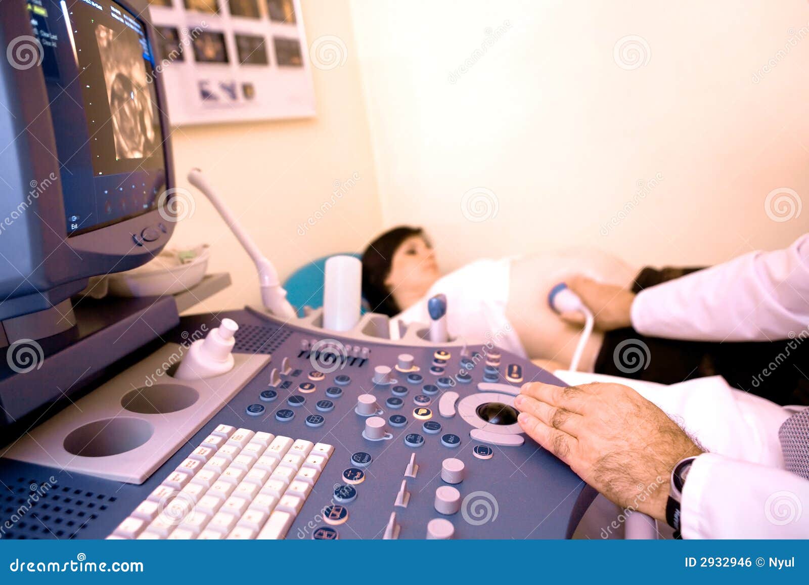4D ultrasonic scan stock photo. Image of examination, expectancy - 2932946