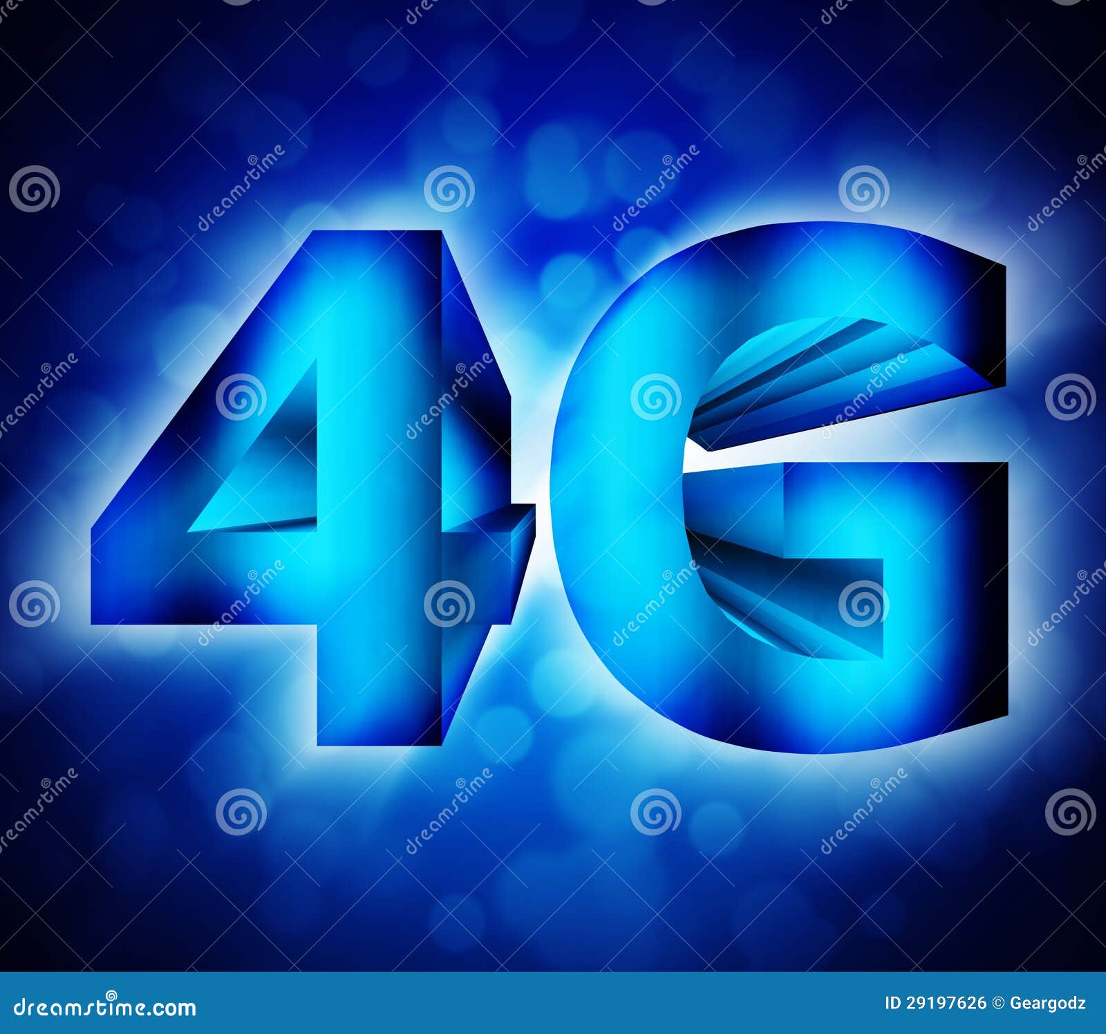 4G network symbol stock illustration. Illustration of frequency - 29197626