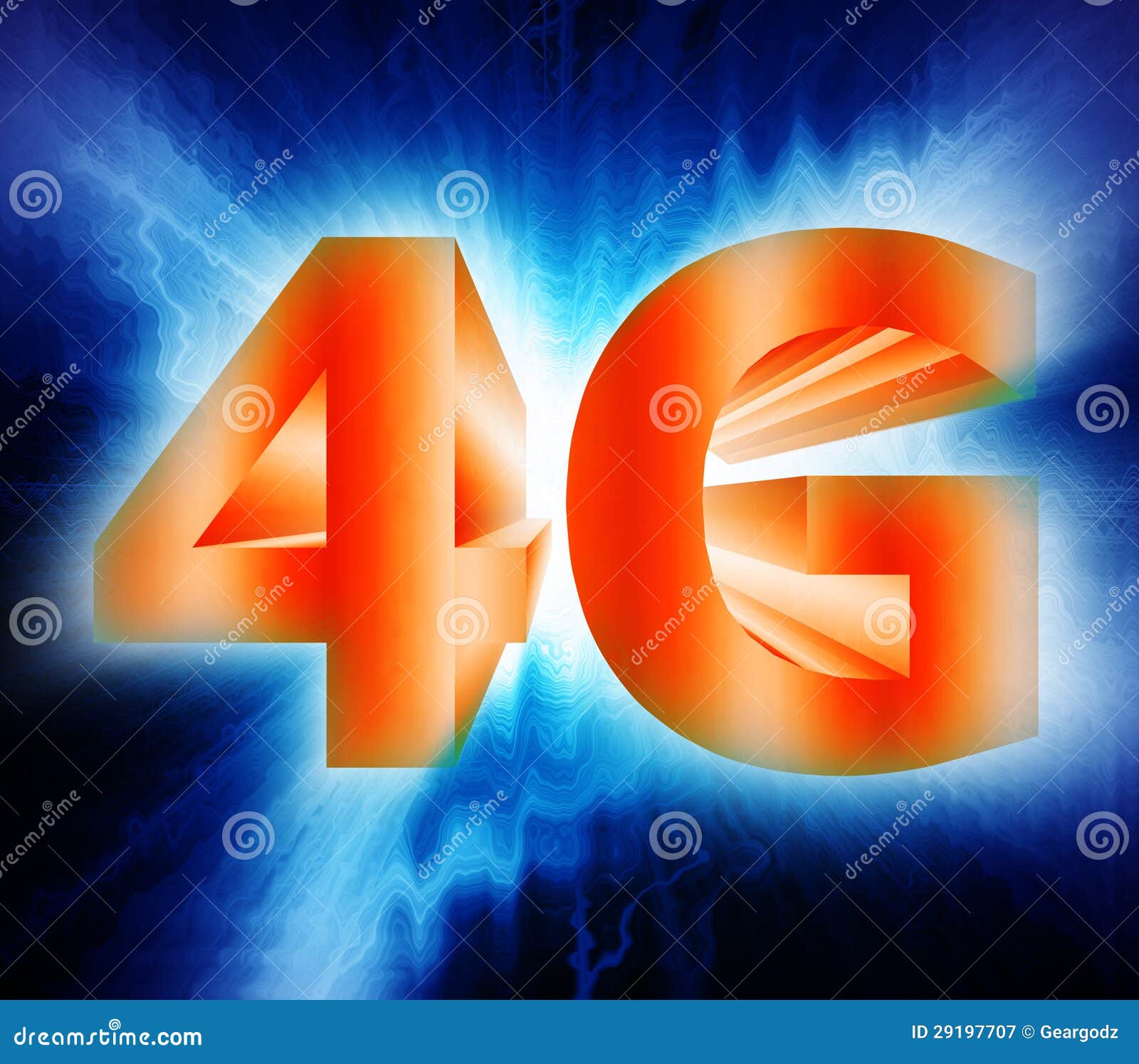 4G network symbol stock illustration. Illustration of lighting - 29197707