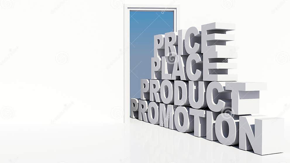 4P Marketing Background stock illustration. Illustration of business ...