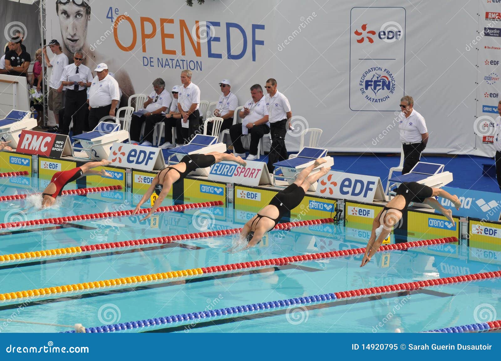 4th Edition Open EDF De Natation Paris 2010. Editorial Image - Image of ...