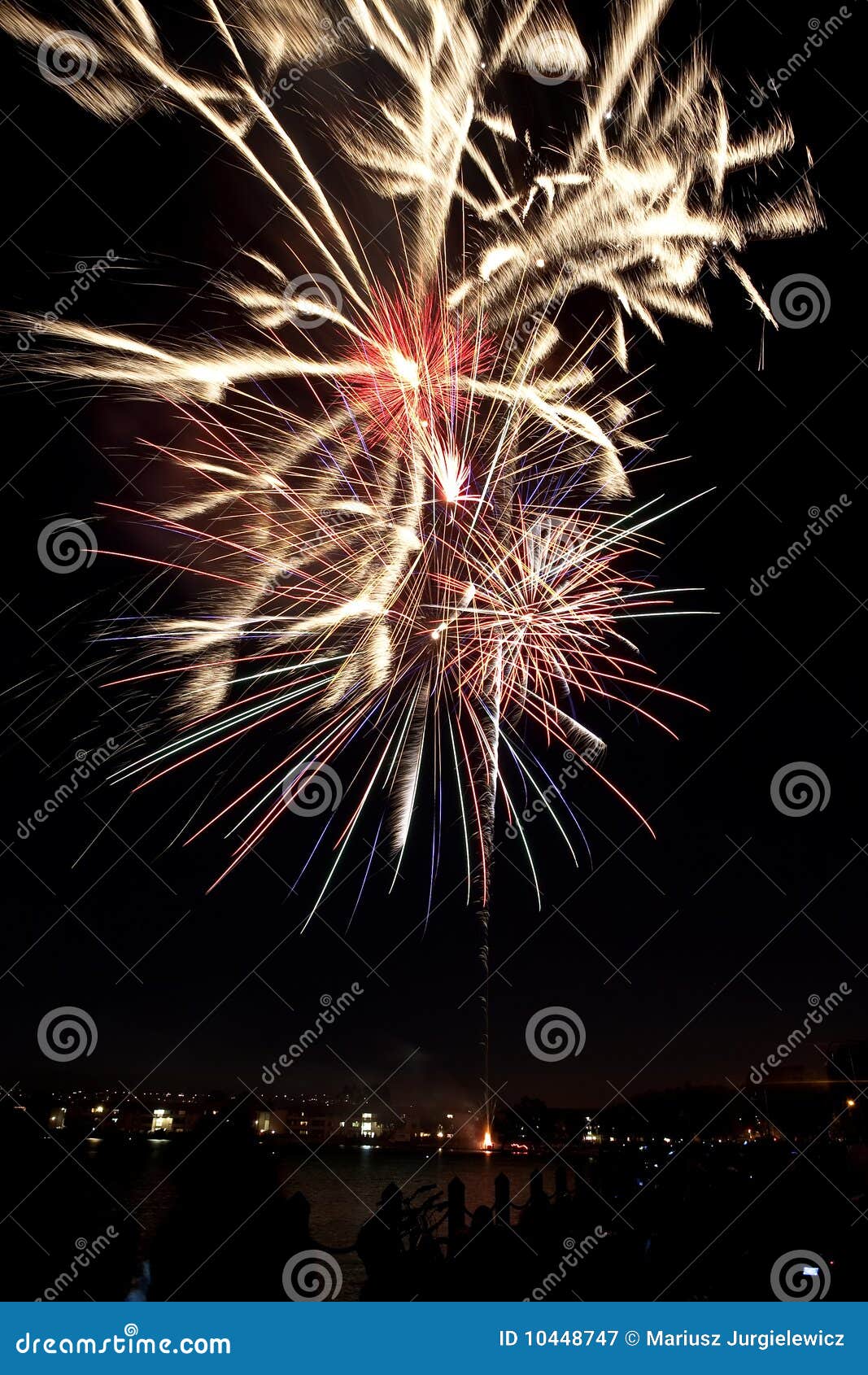 4th Fireworks stock image. Image of fire, festive, pyrotechnics - 10448747
