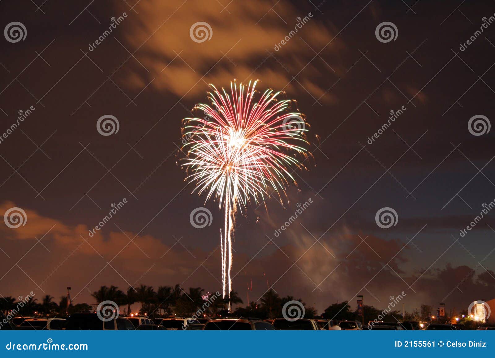 Fireworks exploding in sky stock image. Image of colorful - 2155561