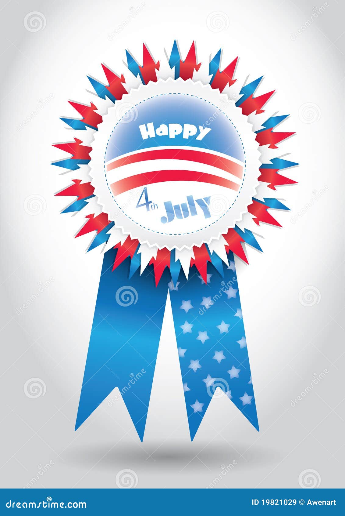 4th July Vector Ribbon stock vector. Illustration of national - 19821029