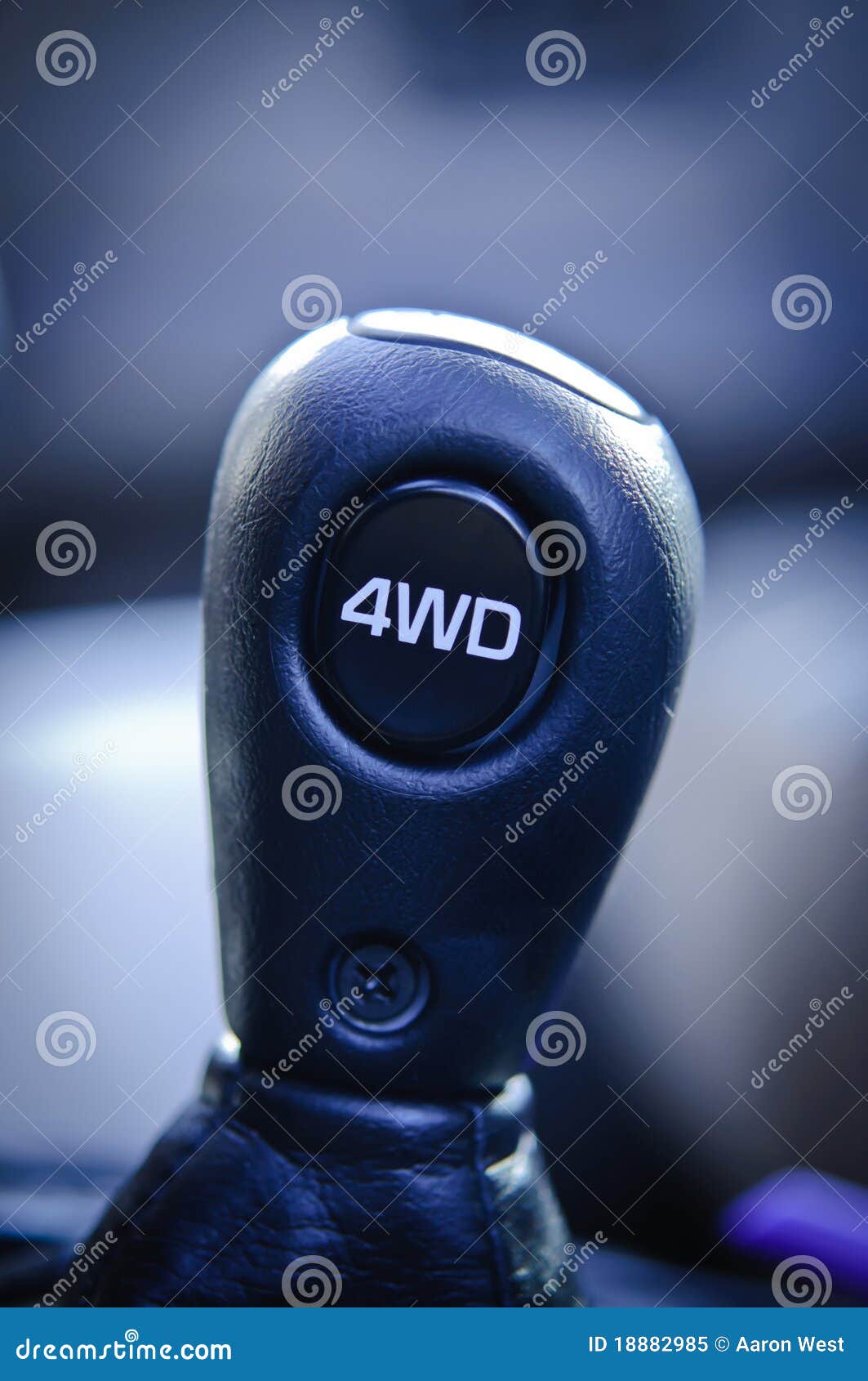 4WD Gear Shifter stock image. Image of auto, grip, leather - 18882985