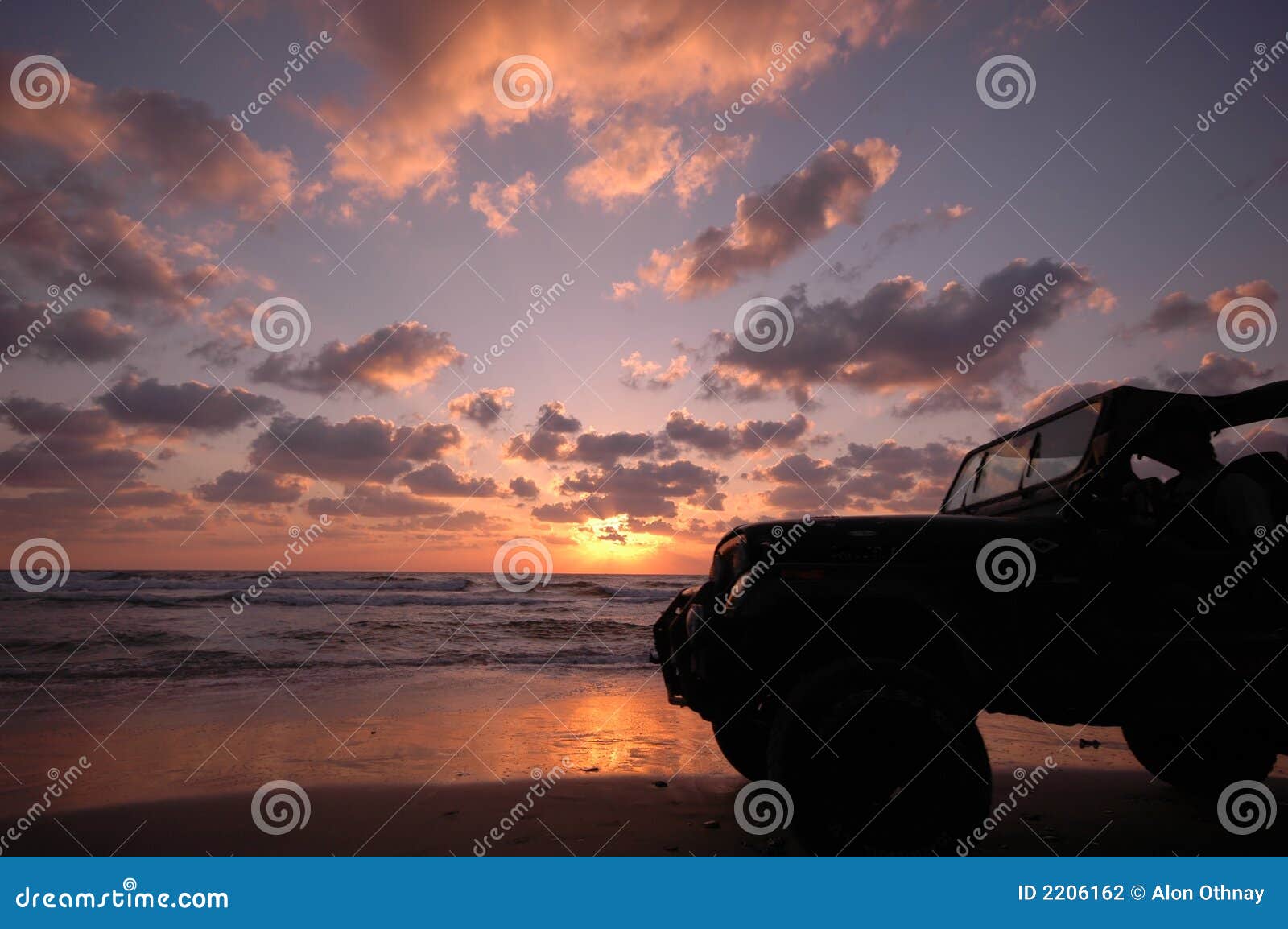 4X4 on the beach stock photo. Image of outside, living - 2206162