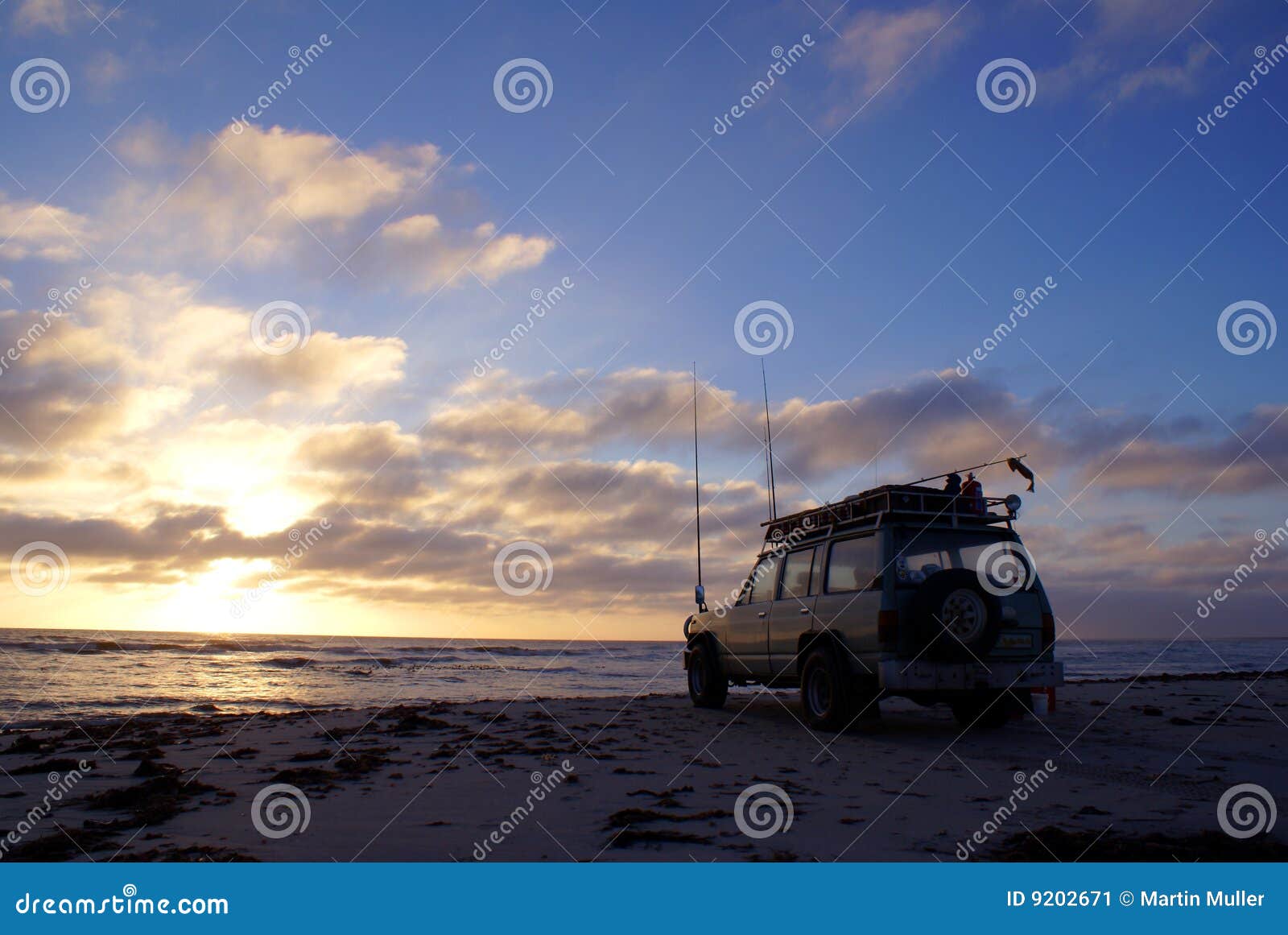 4x4 Fishing at Sunset stock image. Image of life, horizon - 9202671