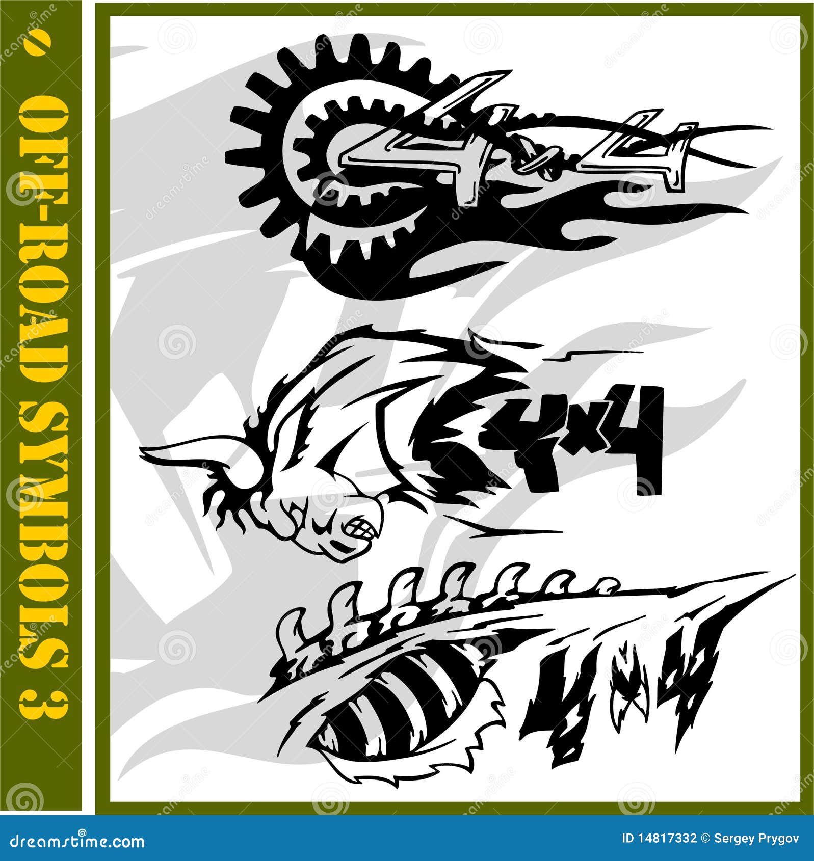 4x4 Off-Road Symbol. stock vector. Illustration of offroader - 14817332