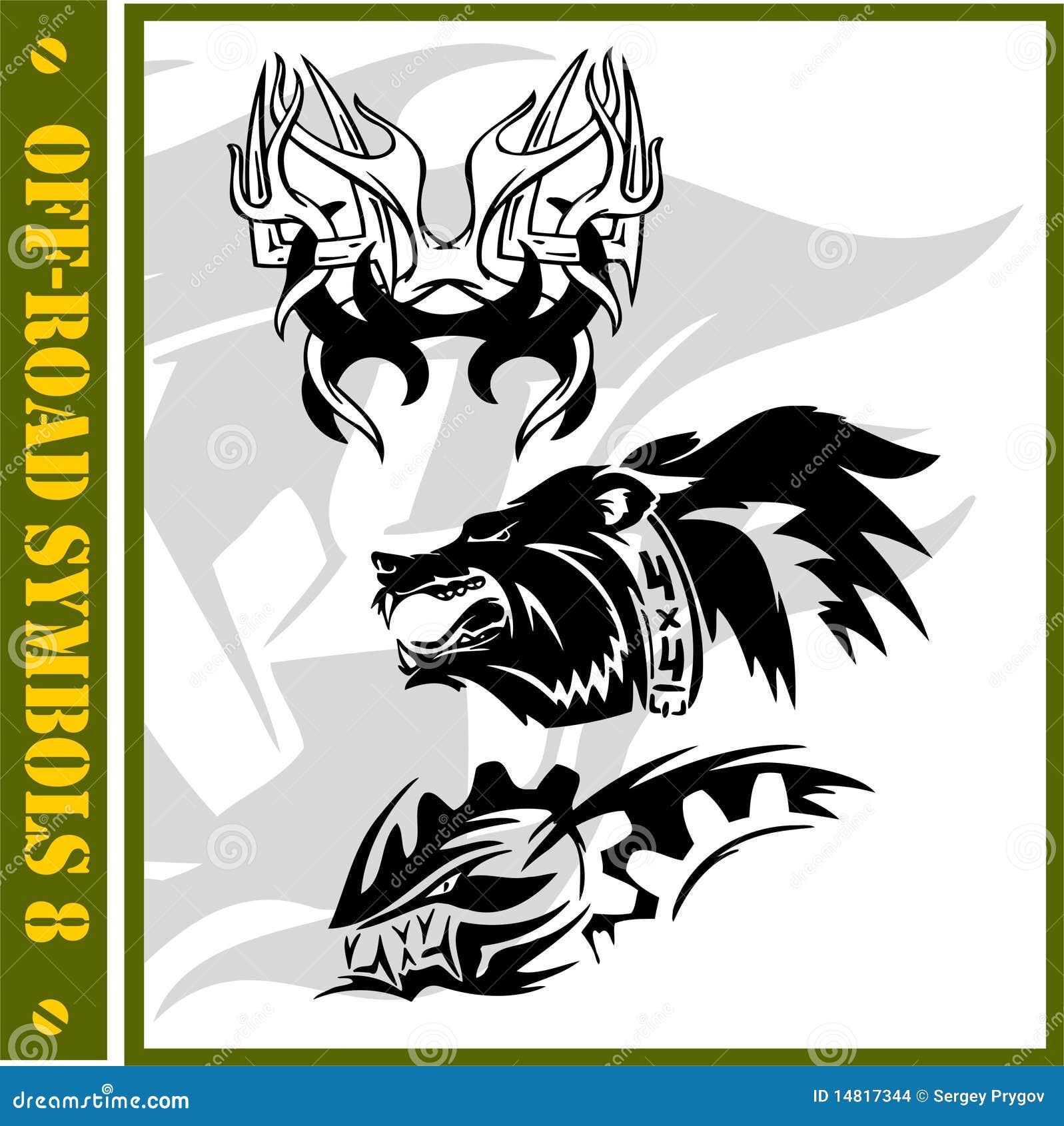 4x4 Off-Road Symbol. stock vector. Illustration of pursuit - 14817344