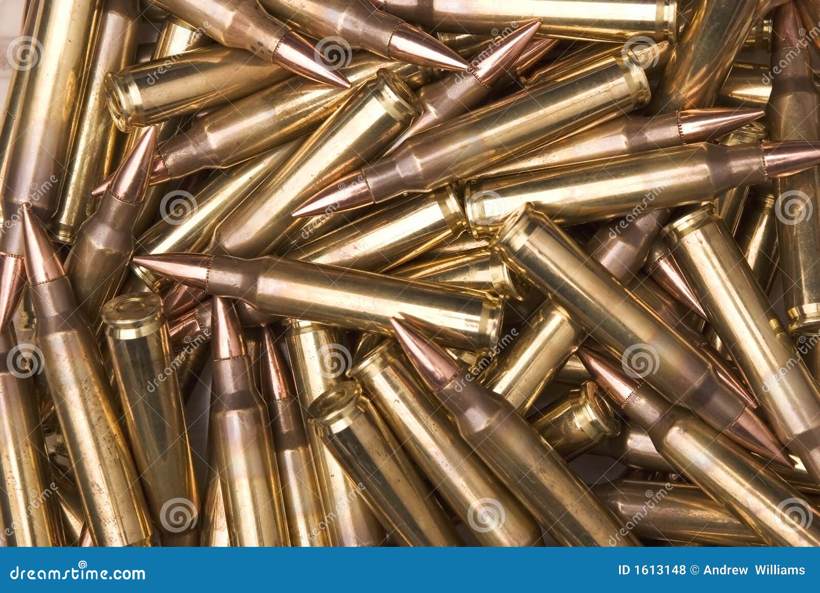 5.56mm NATO Ammunition stock photo. Image of ammo, metal - 1613148