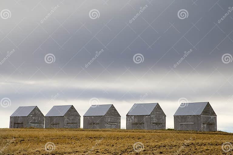 5 Barns stock image. Image of buildings, rural, identical - 806749