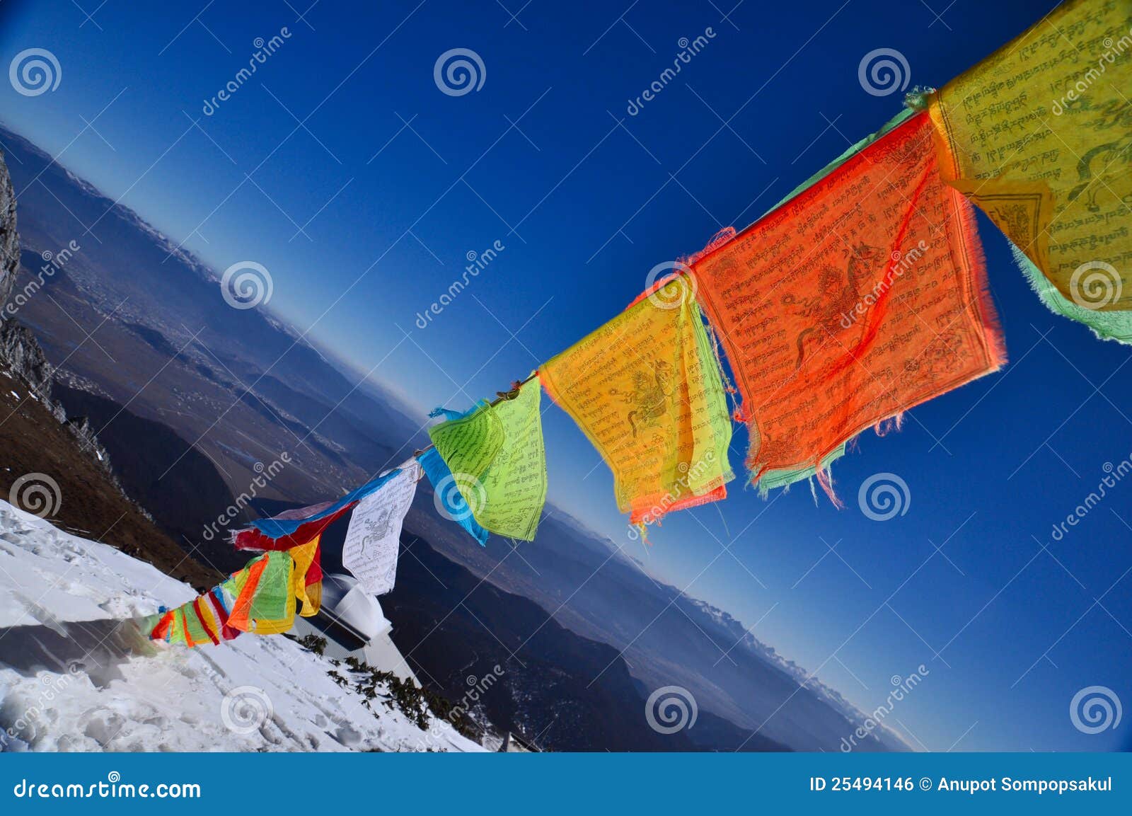 5 color flag stock photo. Image of color, sacred, ancient - 25494146