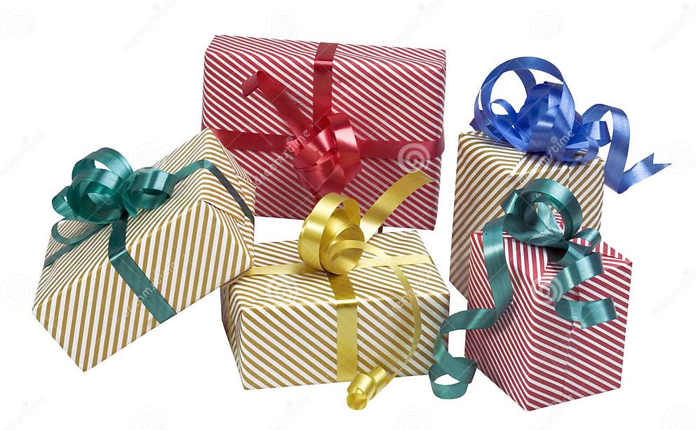 5 gift boxes stock image. Image of gift, party, gifts, give - 334279
