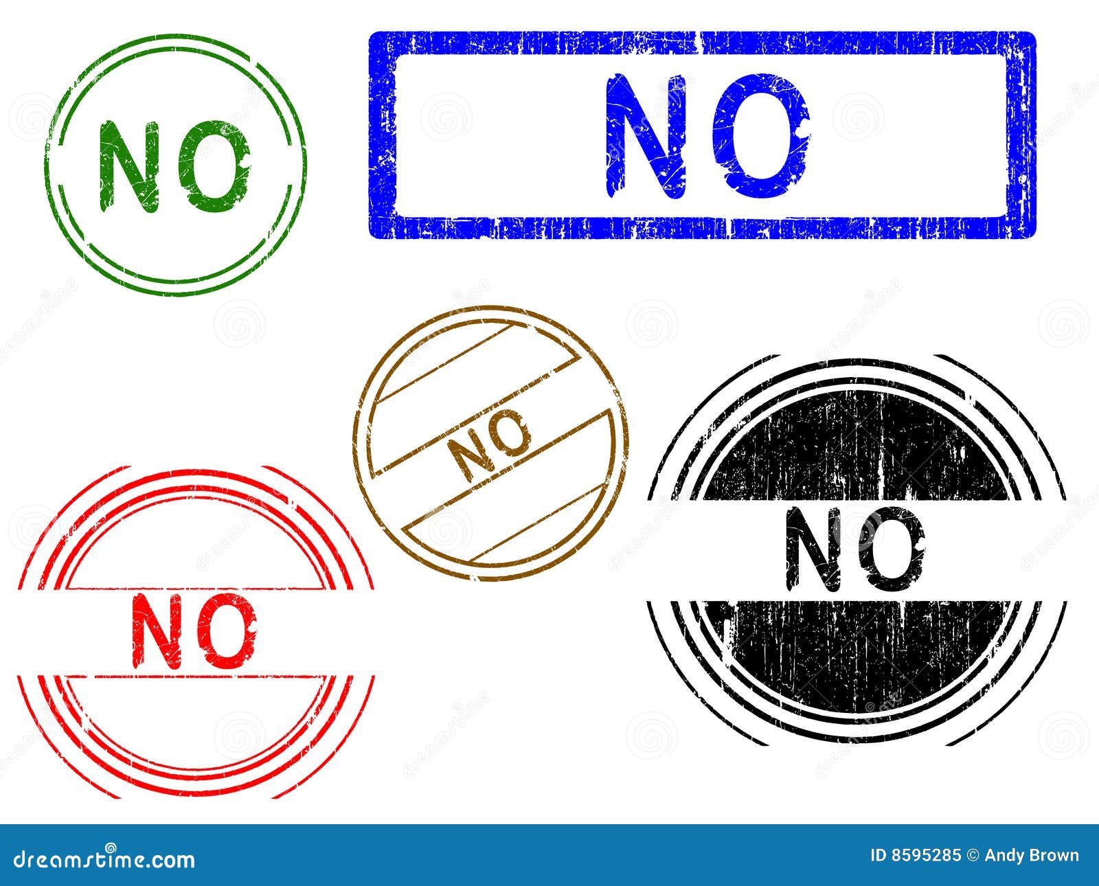5 Grunge Effect Office Stamps - NO Stock Vector - Illustration of frame ...