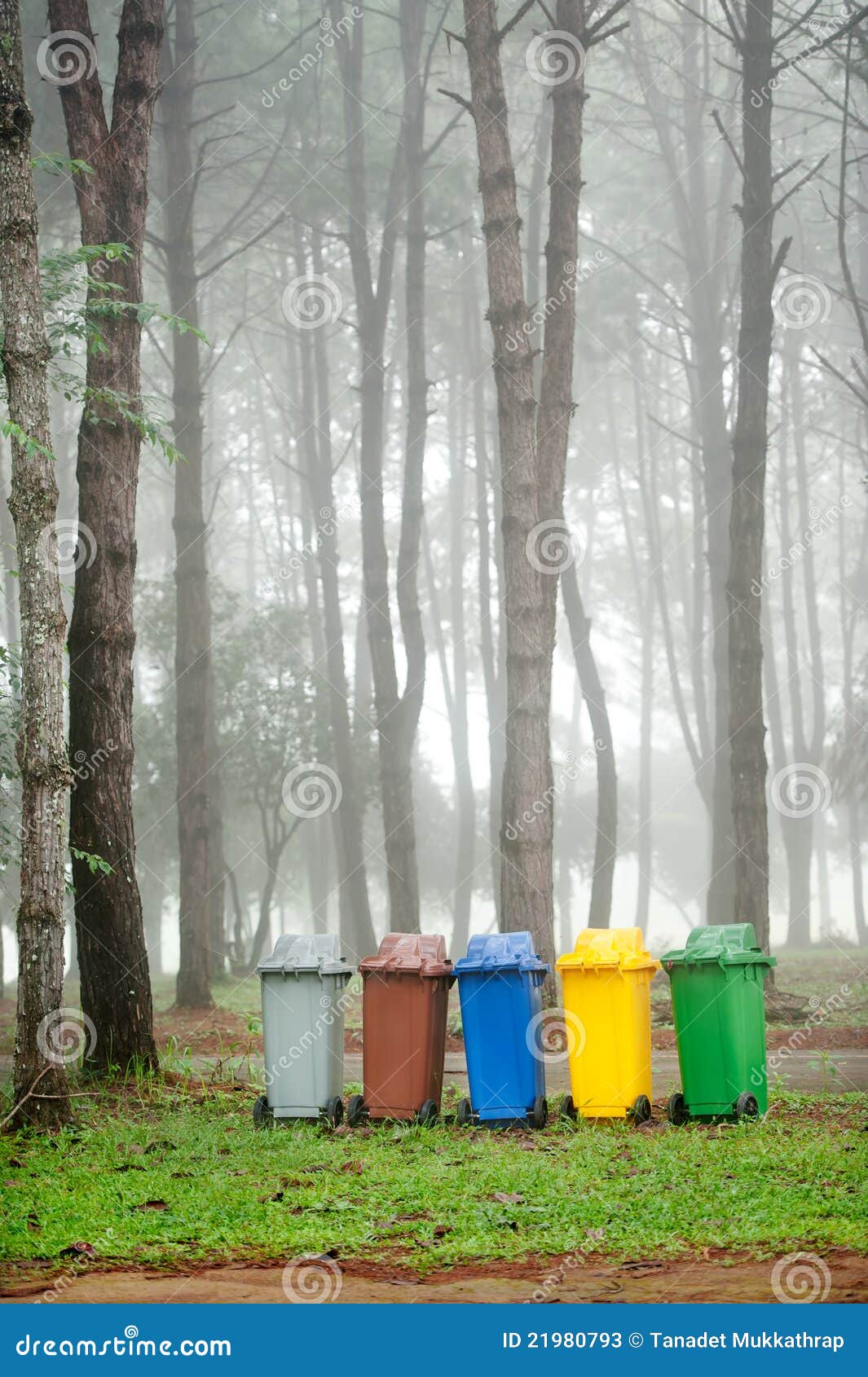 5 Kleuren Recycleren Bakken Stock Afbeelding - Image of recycleer ...