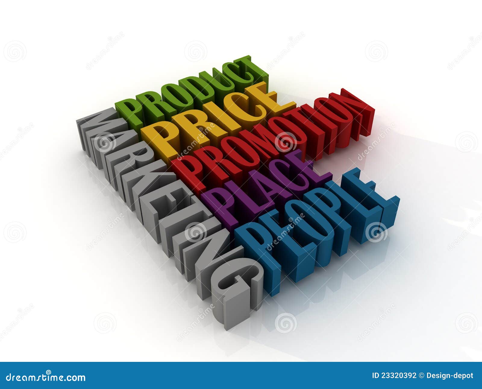 5 P S of Marketing stock illustration. Illustration of place - 23320392