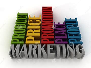 5 P S of Marketing stock illustration. Illustration of concept - 23320421