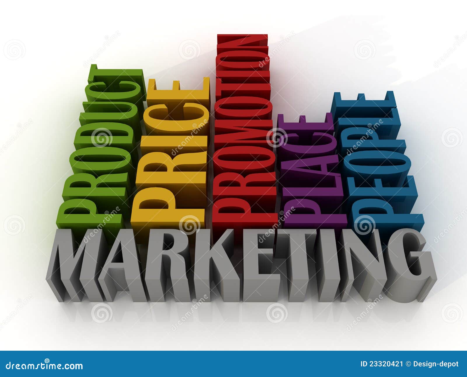 5 p's van Marketing stock illustratie. Illustration of afzet - 23320421