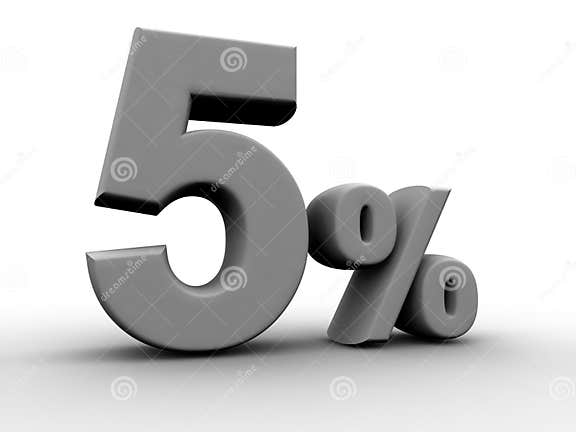 5 Percent stock illustration. Illustration of discount - 2465942