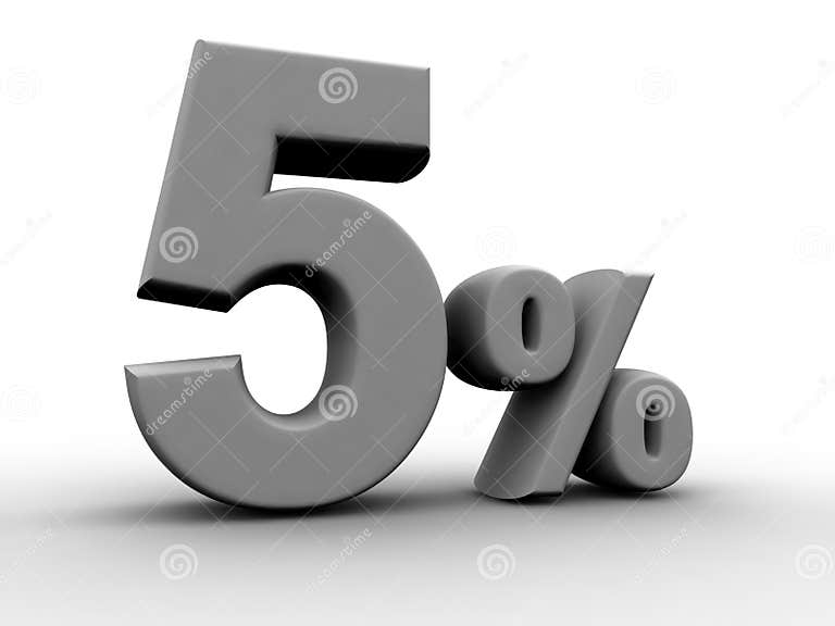 5 Percent stock illustration. Illustration of discount - 2465942