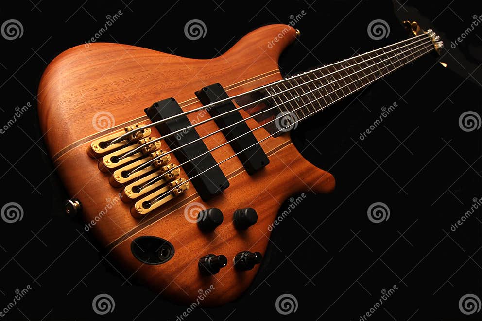 5 string electric bass stock image. Image of guitar, musical - 4784777