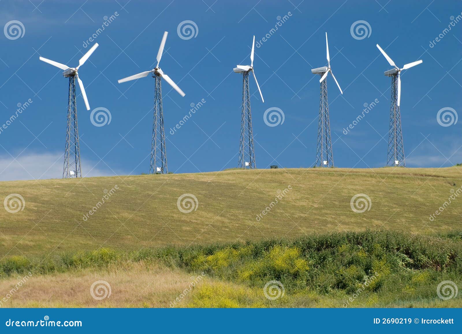 5 Turbines stock image. Image of power, environmentally - 2690219