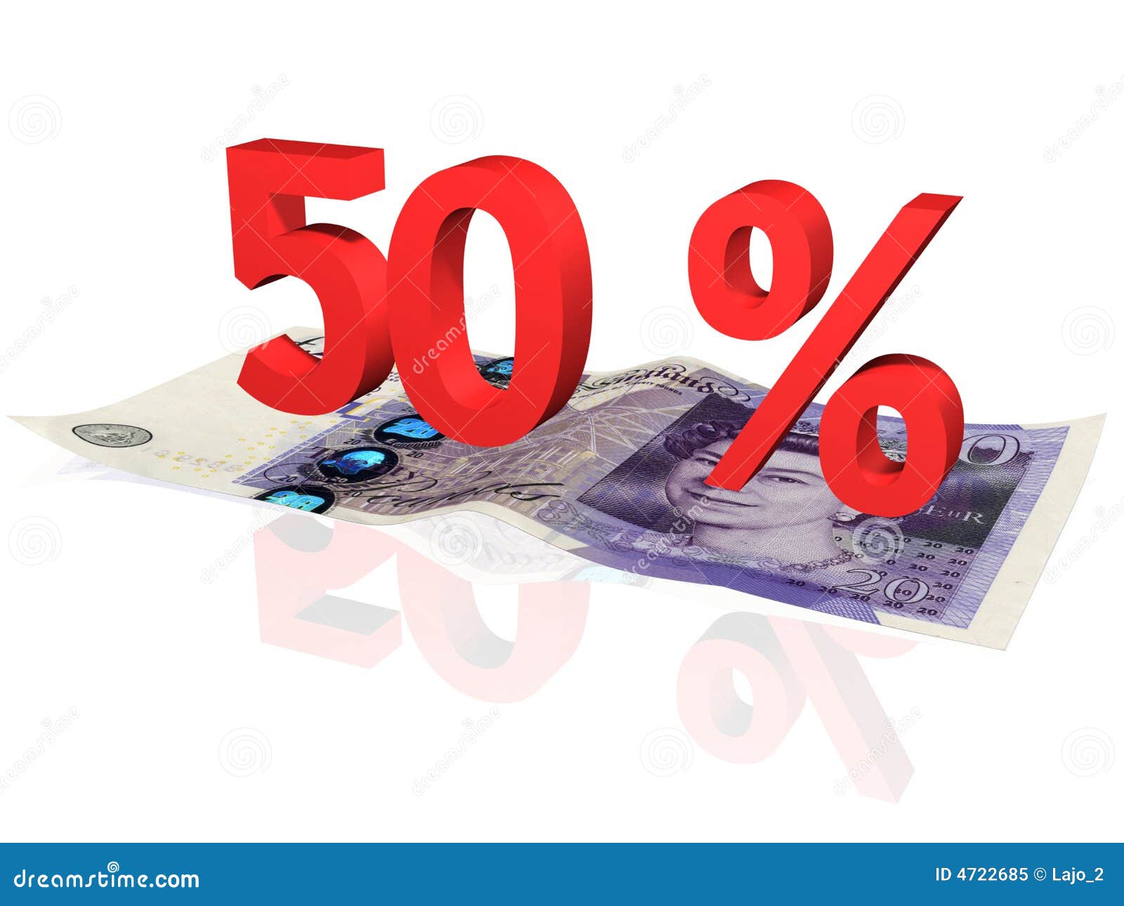 50 percentage stock illustration. Illustration of pounds - 4722685