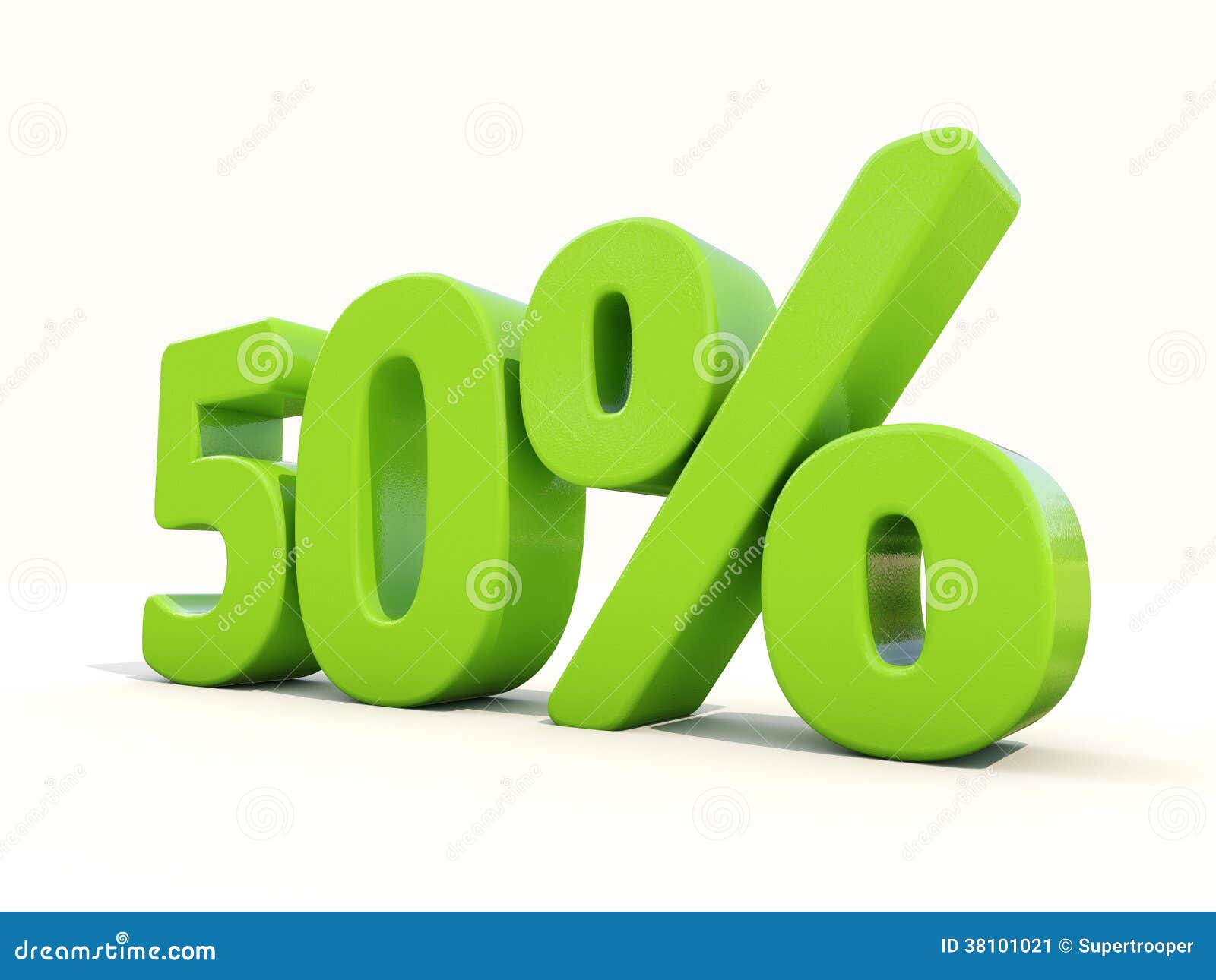 50 Percentage Rate Icon on a White Background Stock Image - Image of ...