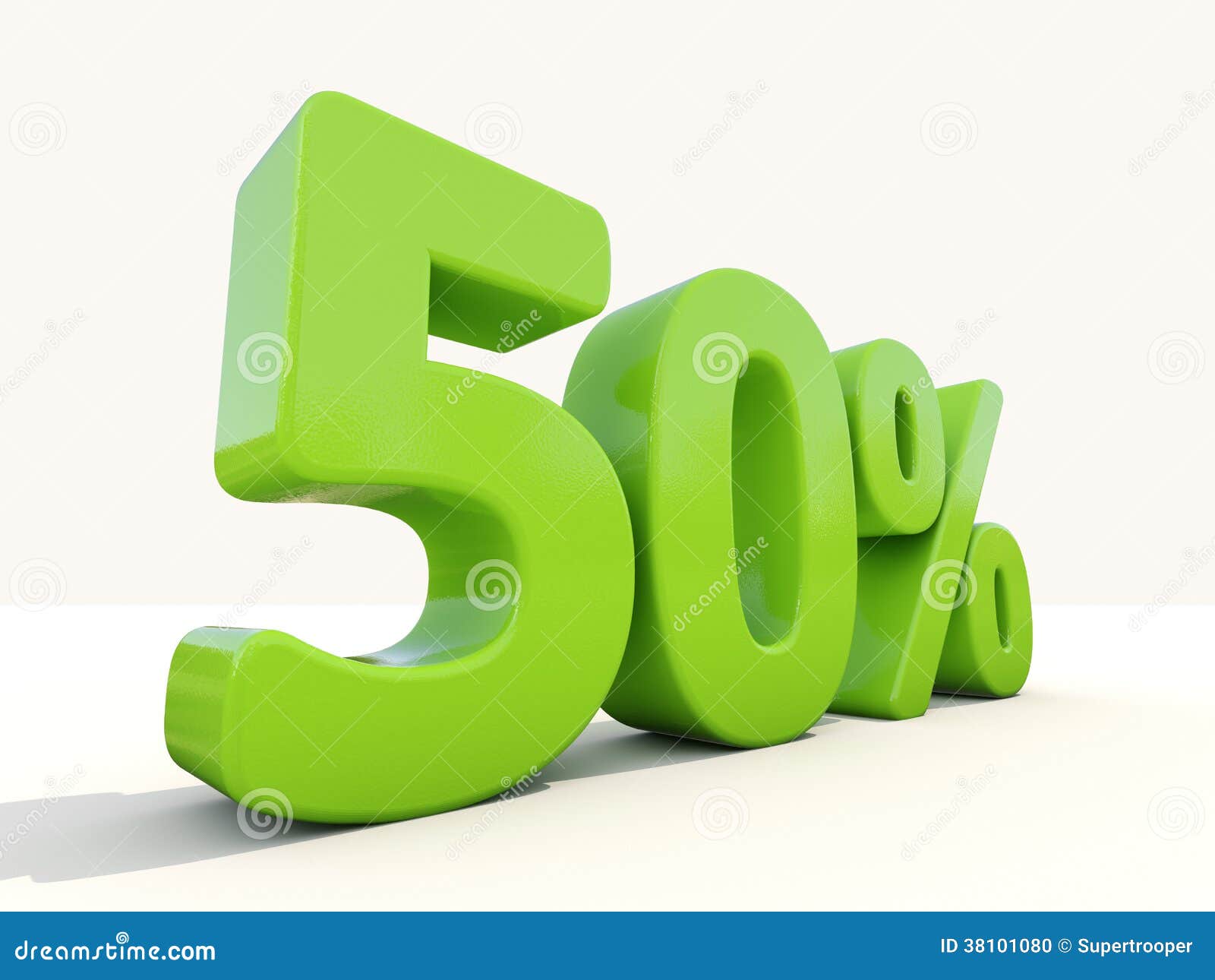 50 Percentage Rate Icon on a White Background Stock Illustration ...