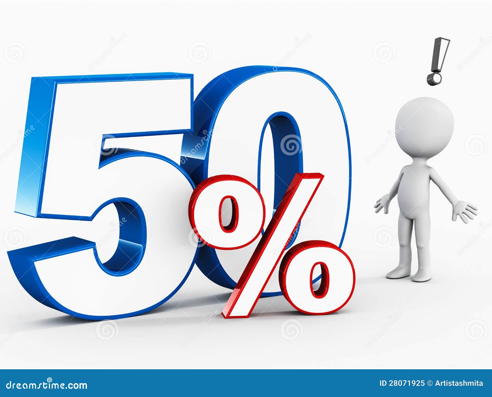 50 procent stock illustrationer. Illustration av femtio - 28071925