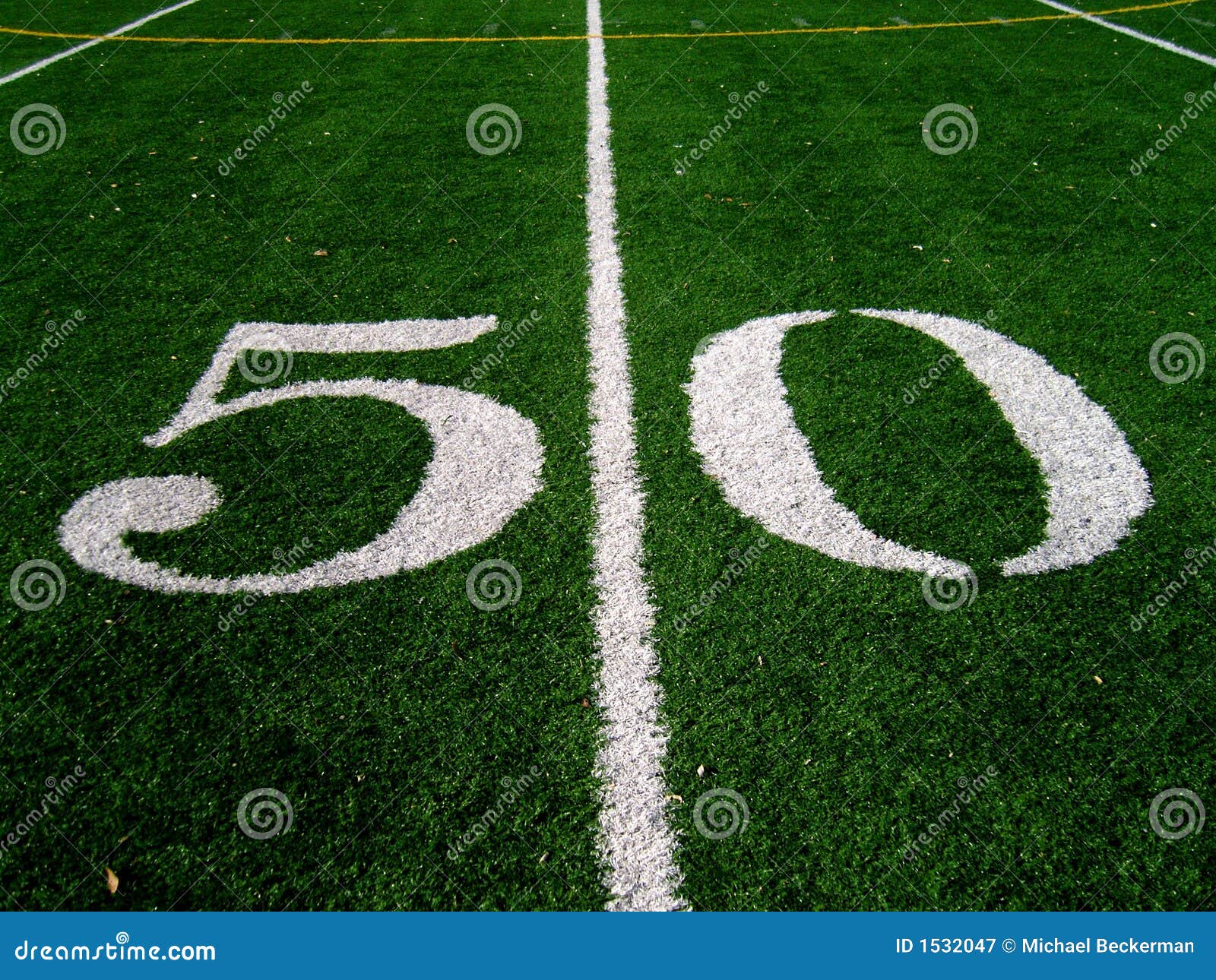 50 Yard Line stock image. Image of athletic, college, line - 1532047