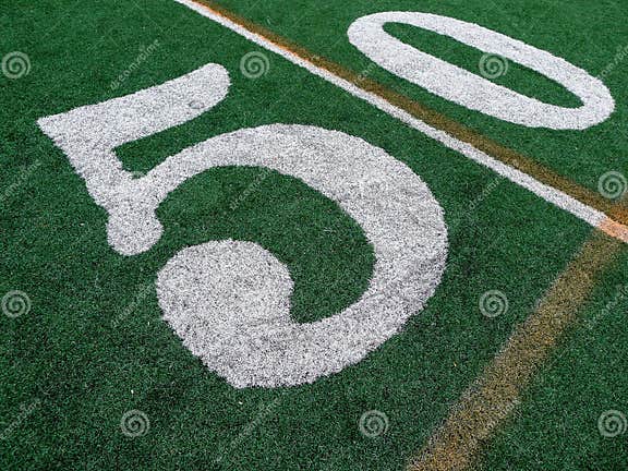 50 Yard Line stock image. Image of fifty, five, field - 24876063