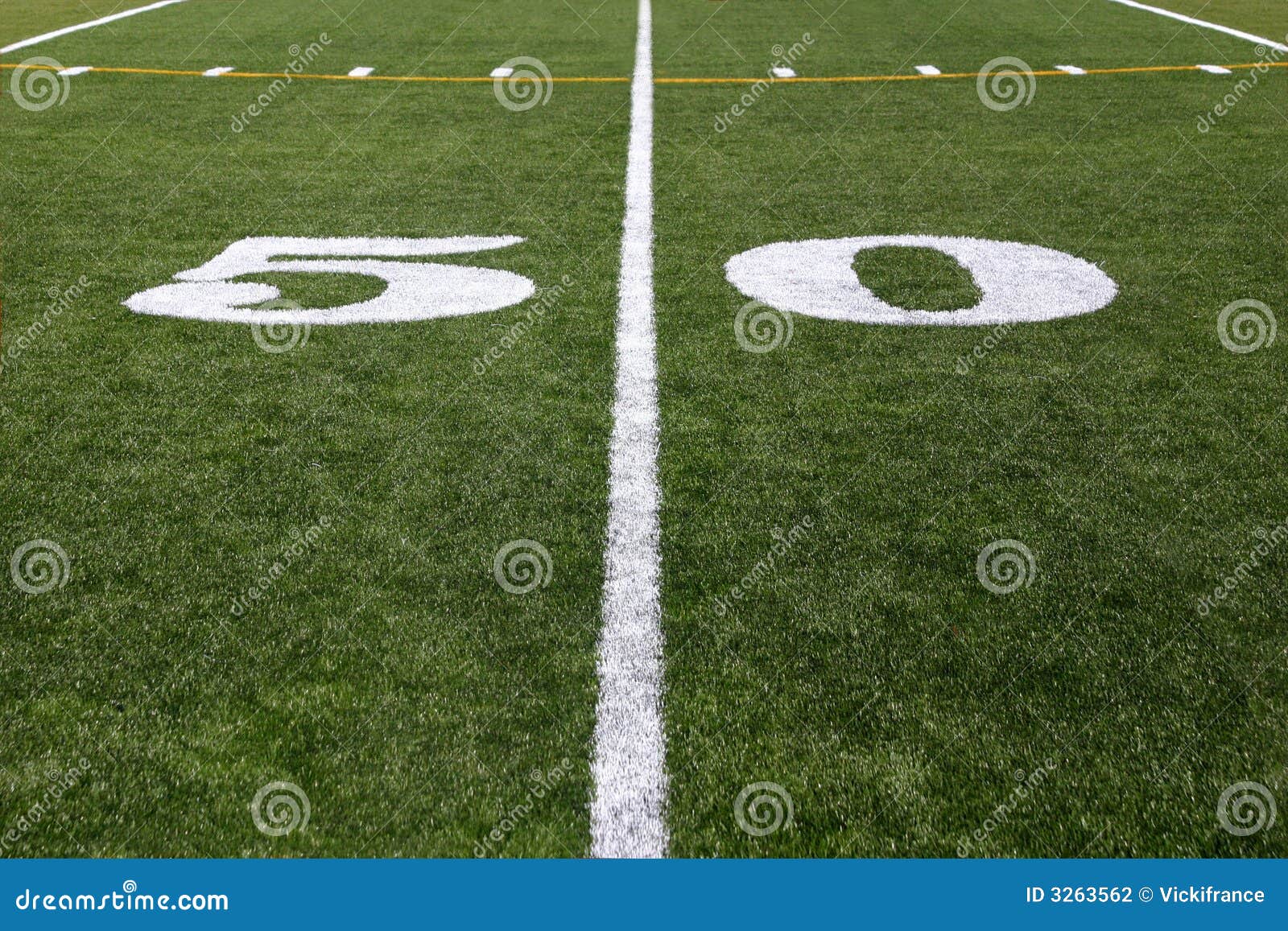 50 Yard Line stock photo. Image of field, center, game - 3263562