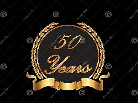 50 Years Anniversary Vector Stock Vector - Illustration of marriage ...