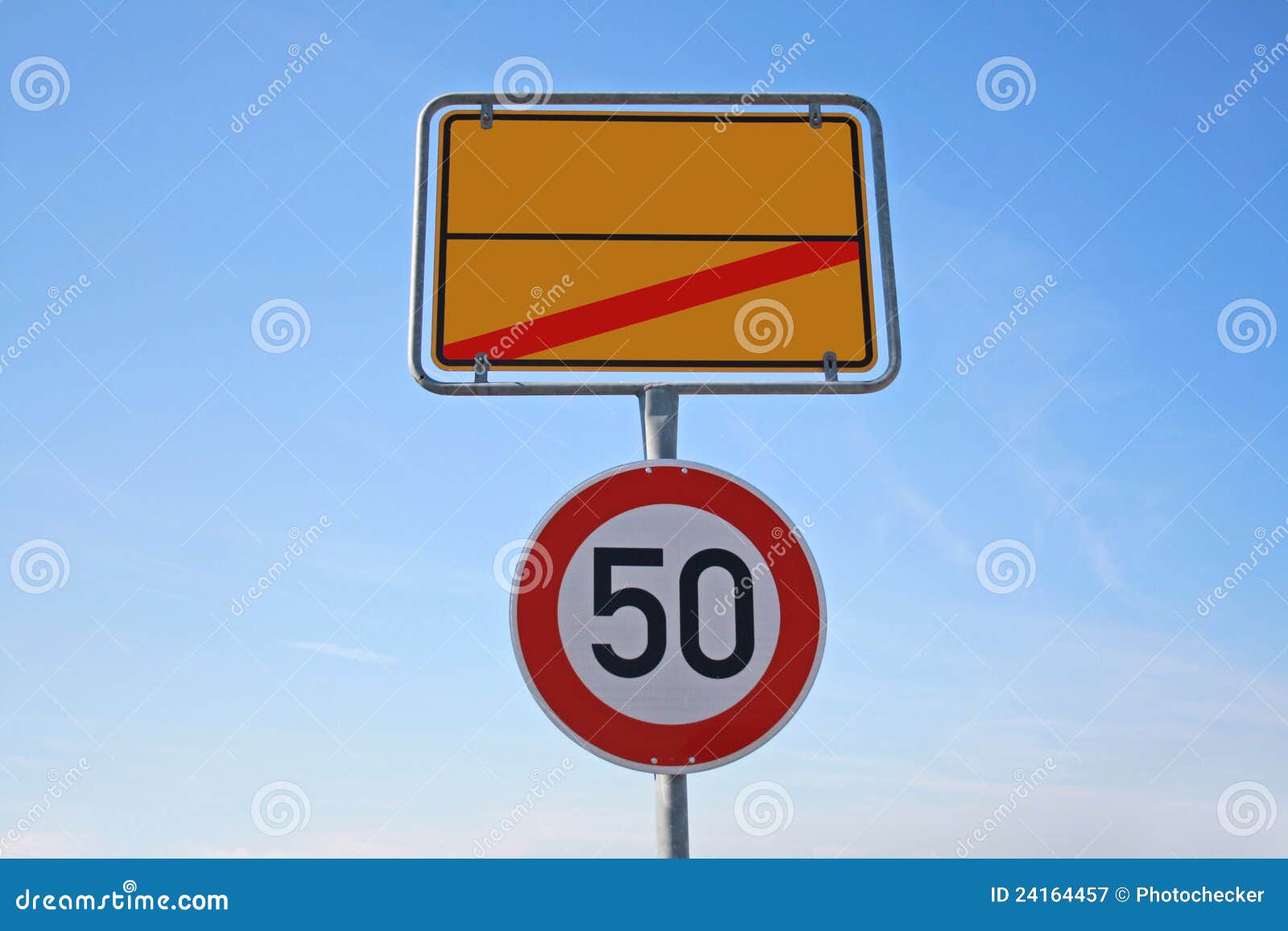 50 zone stock image. Image of display, signpost, hanging - 24164457
