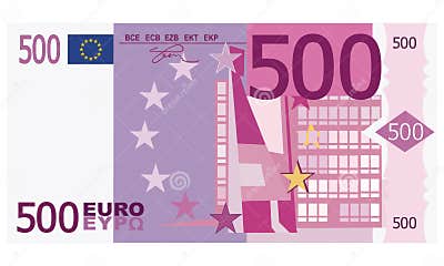500 euro stock vector. Illustration of five, banknote - 24623719