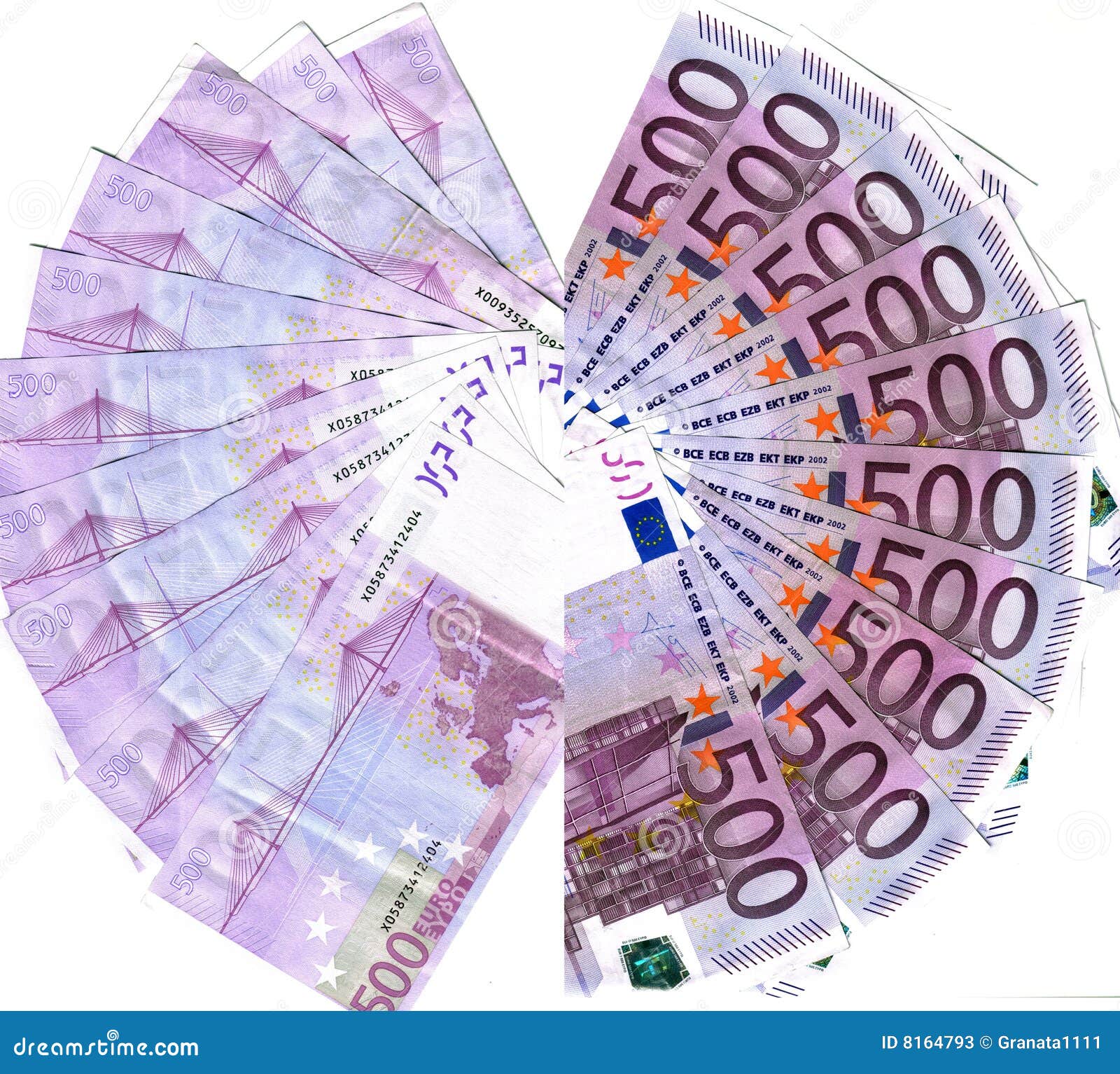 500 euro, front and back stock image. Image of banknotes - 8164793