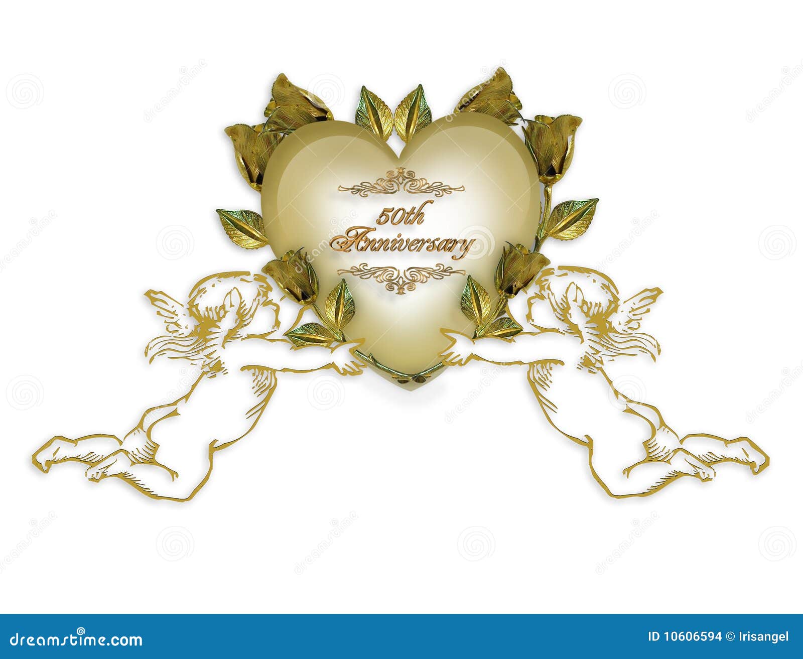 50th Anniversary angels stock illustration. Illustration of graphic ...
