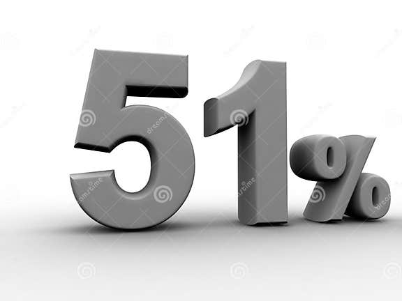 51 Percent stock illustration. Illustration of calculation - 2465945