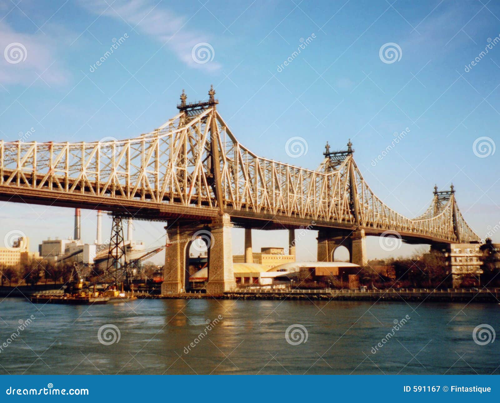59th street bridge stock image. Image of lattice, queensboro - 591167
