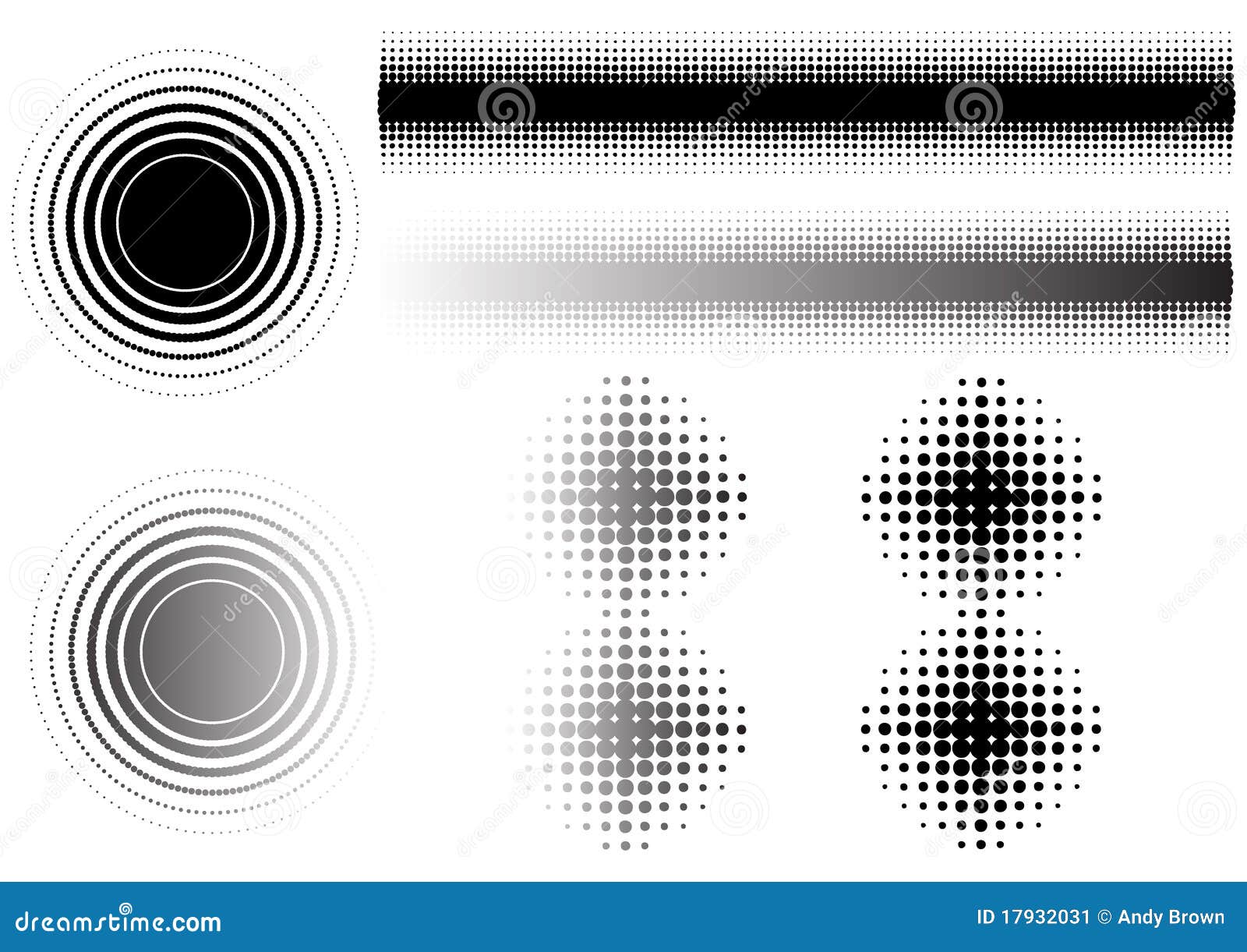 6 Circular Fades stock vector. Illustration of design - 17932031