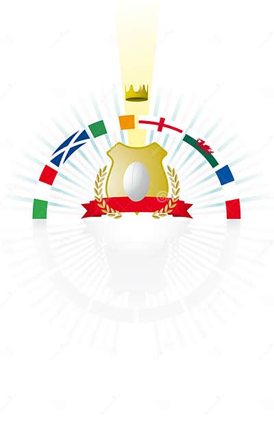 6 Nations Rugby Emblem stock vector. Illustration of insignia - 11588589