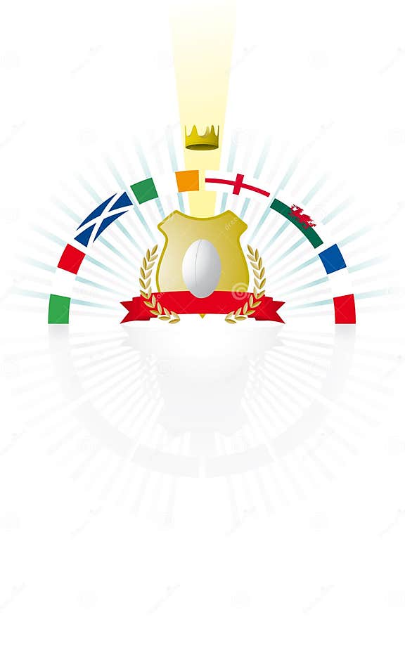 6 Nations Rugby Emblem stock vector. Illustration of insignia - 11588589
