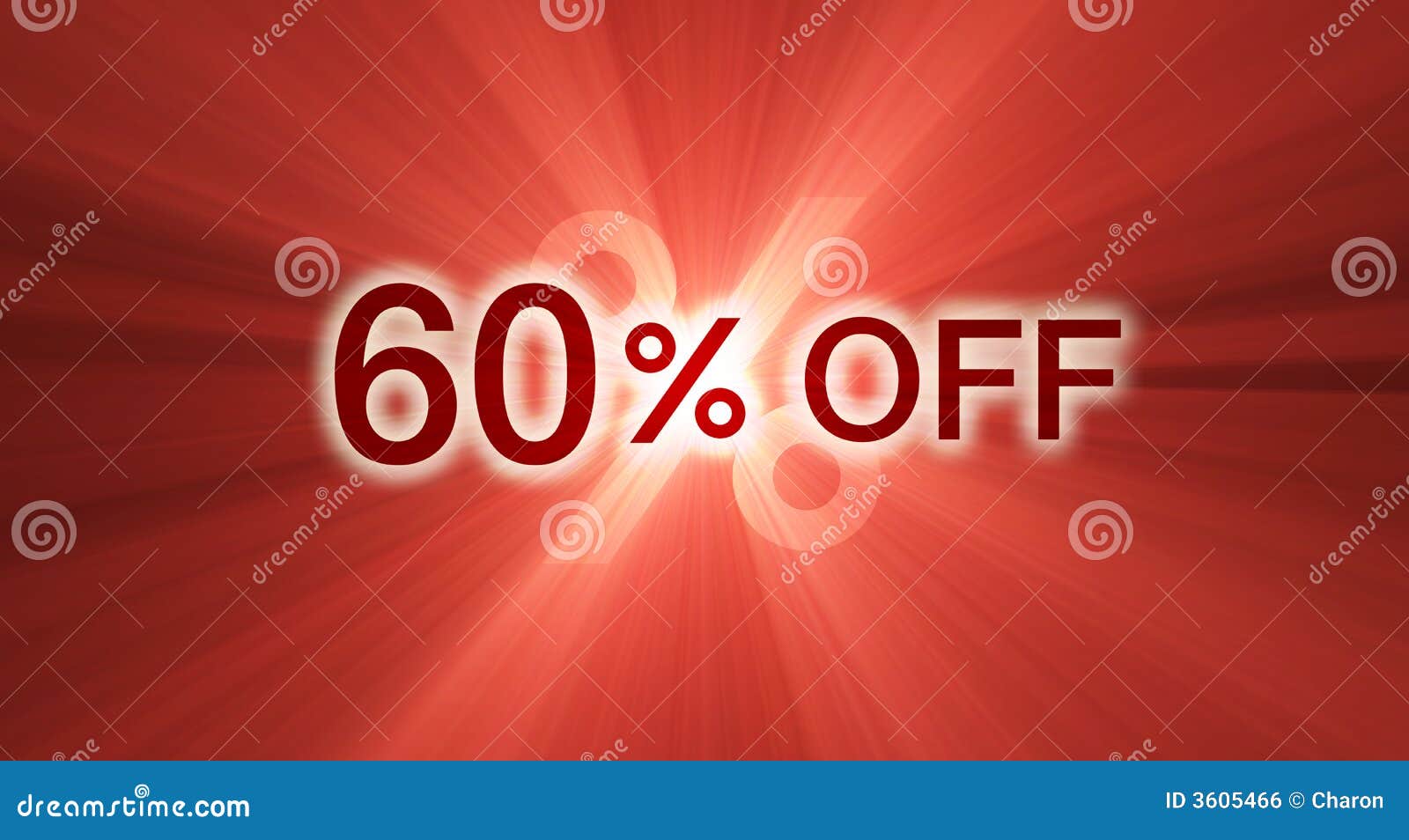 60 Percentage Off Discount Red Banner Stock Illustration - Illustration ...