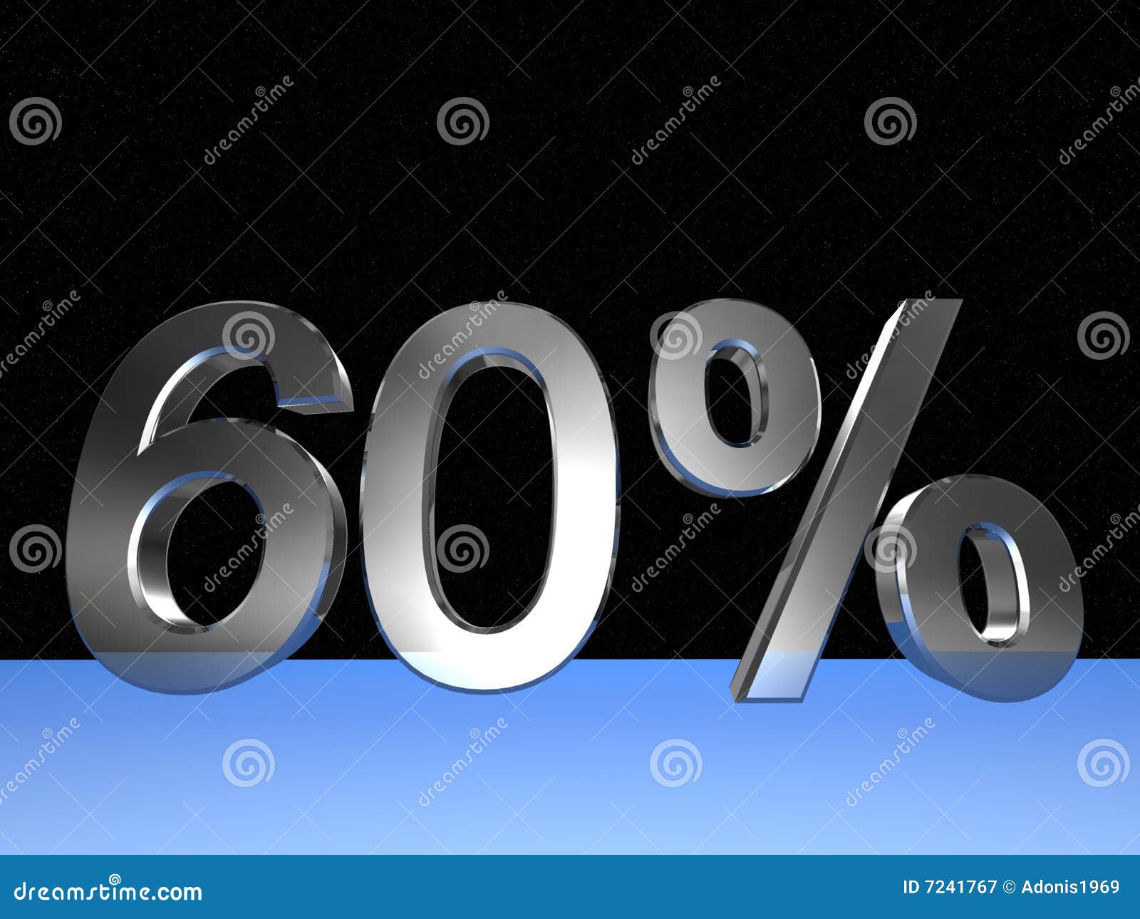 60 pour cent illustration stock. Illustration du acompte - 7241767