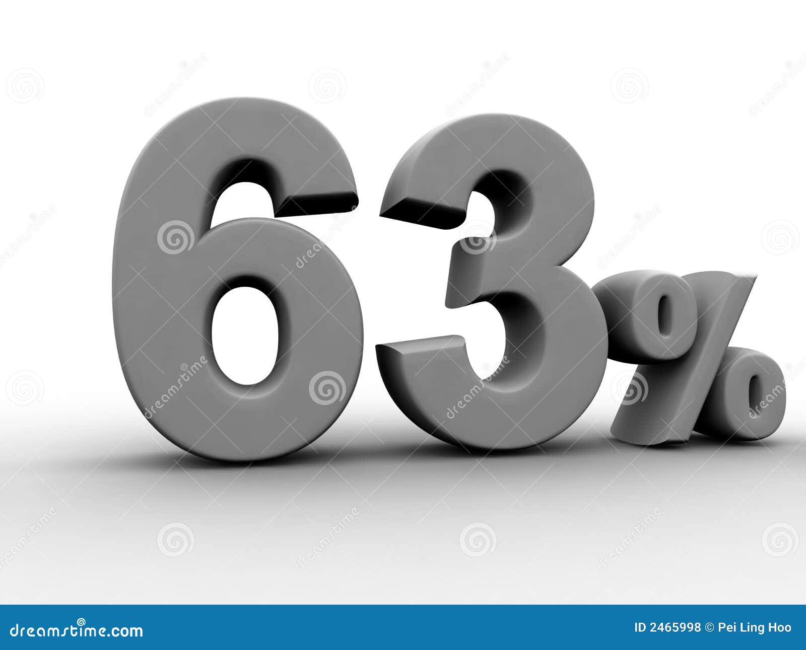63 pour cent illustration stock. Illustration du financier - 2465998