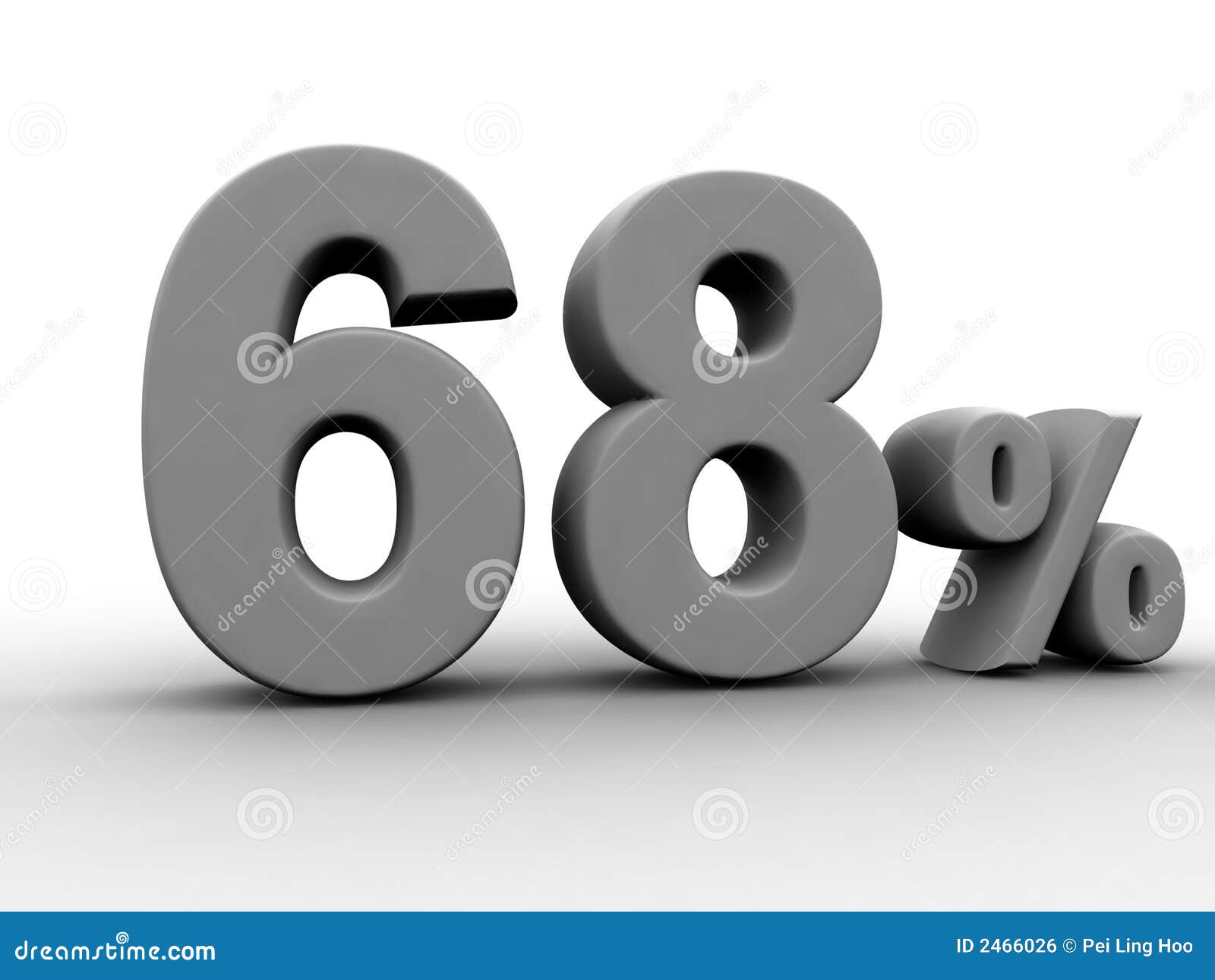 68 Percent stock illustration. Illustration of interest - 2466026
