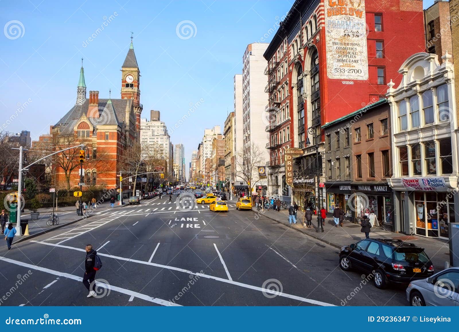 6th Ave at Greenwich Village in NYC Editorial Photography - Image of ...